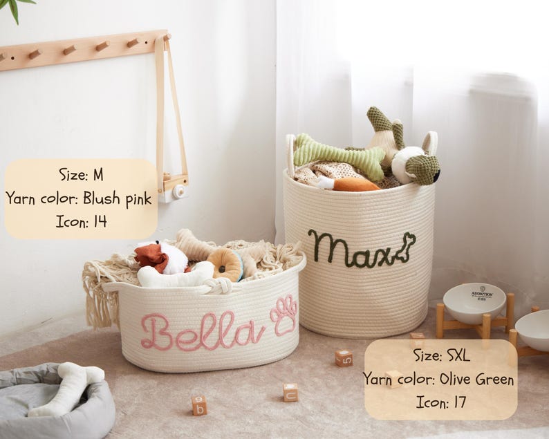 Custom Toy Basket, Baby Shower Gifts, Kids Gifts, Nursery Decor, Gifts ...