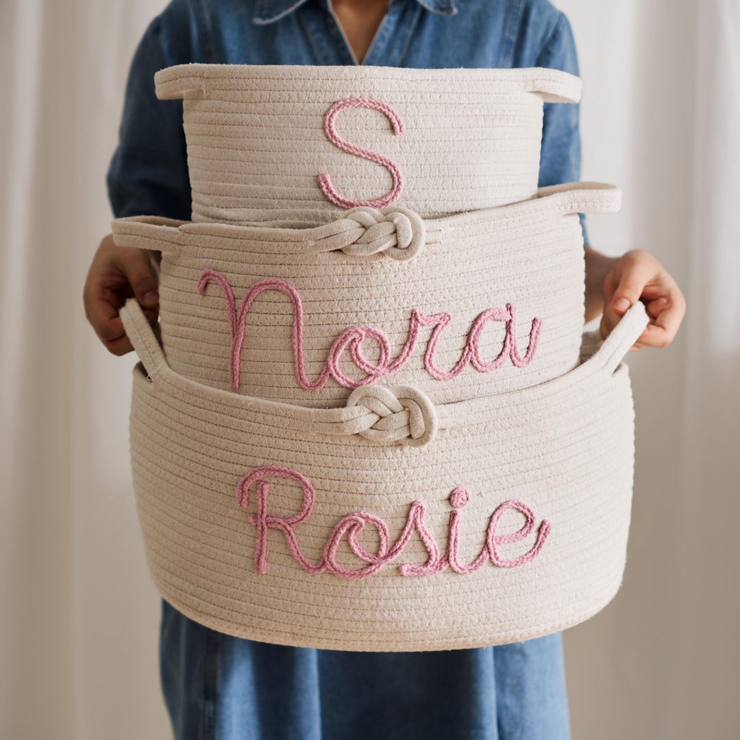 Custom Toy Basket, Baby Shower Gifts, Kids Gifts, Nursery Decor, Gifts ...