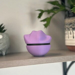 Ditto-inspired Poké Ball 3D Printed Pokémon Collectible Cute ...