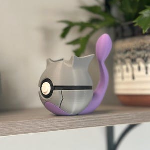 Mewtwo-inspired Poké Ball | 3D Printed Pokémon Collectible | Psychic ...