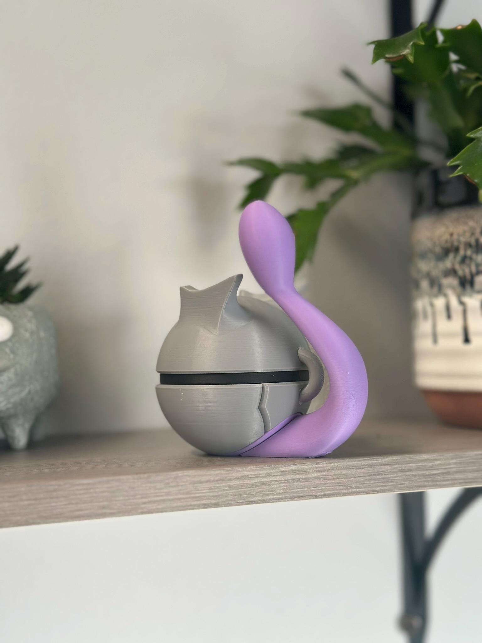 Mewtwo-inspired Poké Ball 3D Printed Pokémon Collectible Psychic Type ...