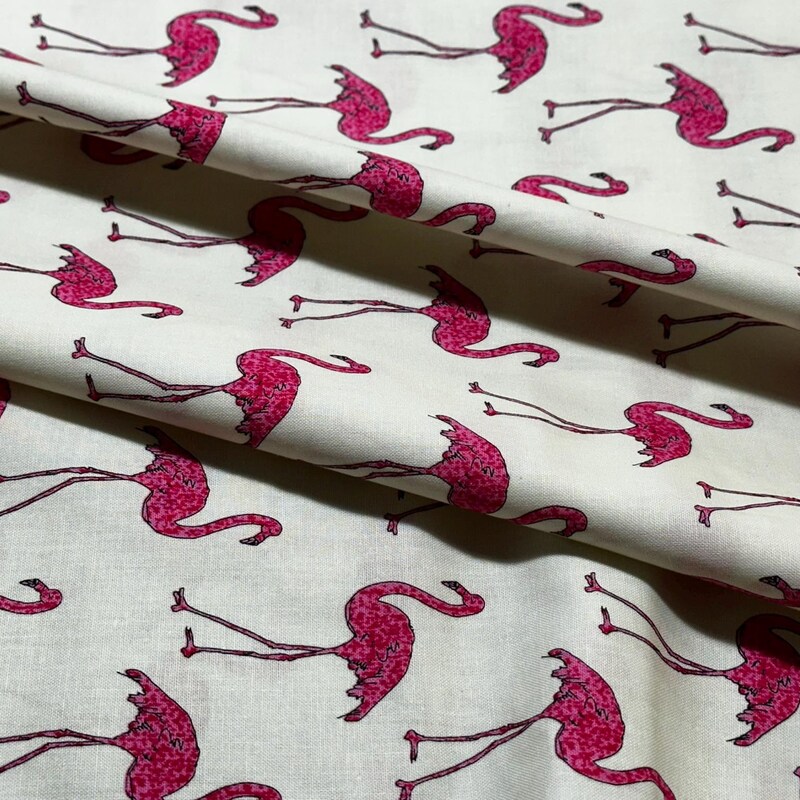 Flamingo Fabric - Etsy