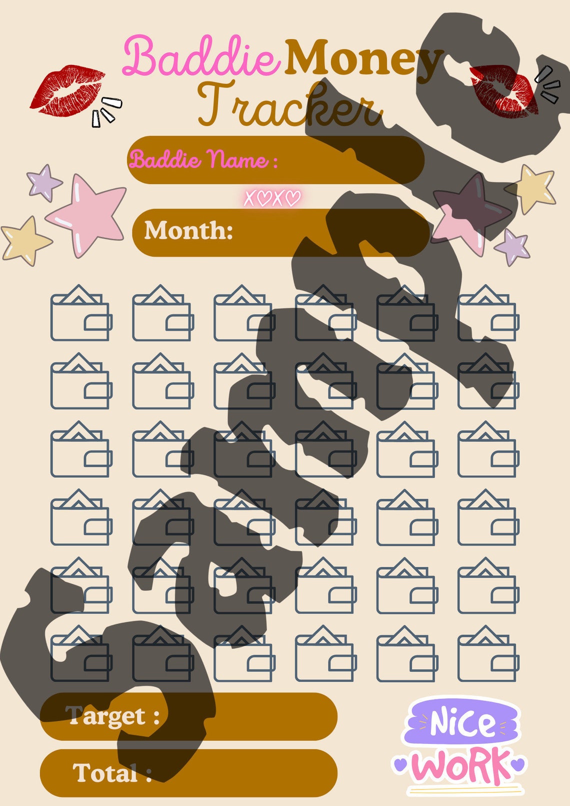 2024 Baddie Money Tracker Digital Download - Etsy