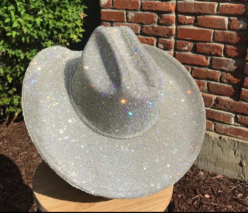 Full Rhinestone Cowboy Hat - Etsy