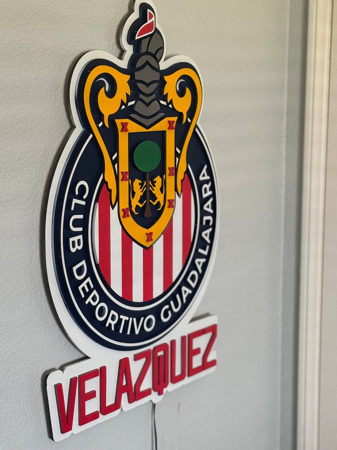 Chivas De Guadalajara Handcrafted Wood Logo. Add a Name And/or LED ...