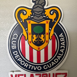 Chivas De Guadalajara Handcrafted Wood Logo. Add a Name And/or LED ...
