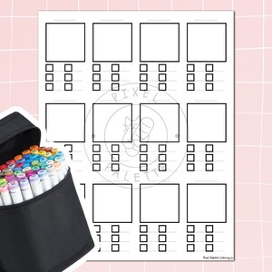 Pattern Practice Sheets: Custom Templates for Alcohol Markers (digital ...