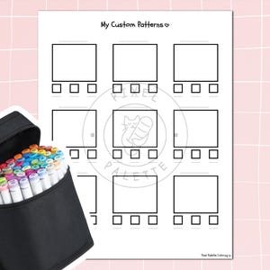 Pattern Practice Sheets: Custom Templates for Alcohol Markers (digital ...
