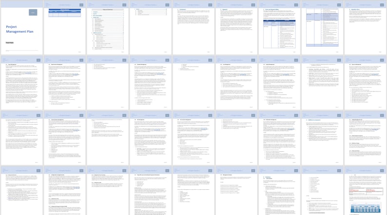 Project Management Plan – Template Incl. Instructions and Examples - Etsy
