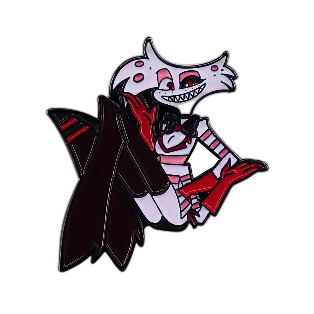 Angel Dust Metal Enamel Pin Stunning Collectible From Hazbin Hotel - Etsy
