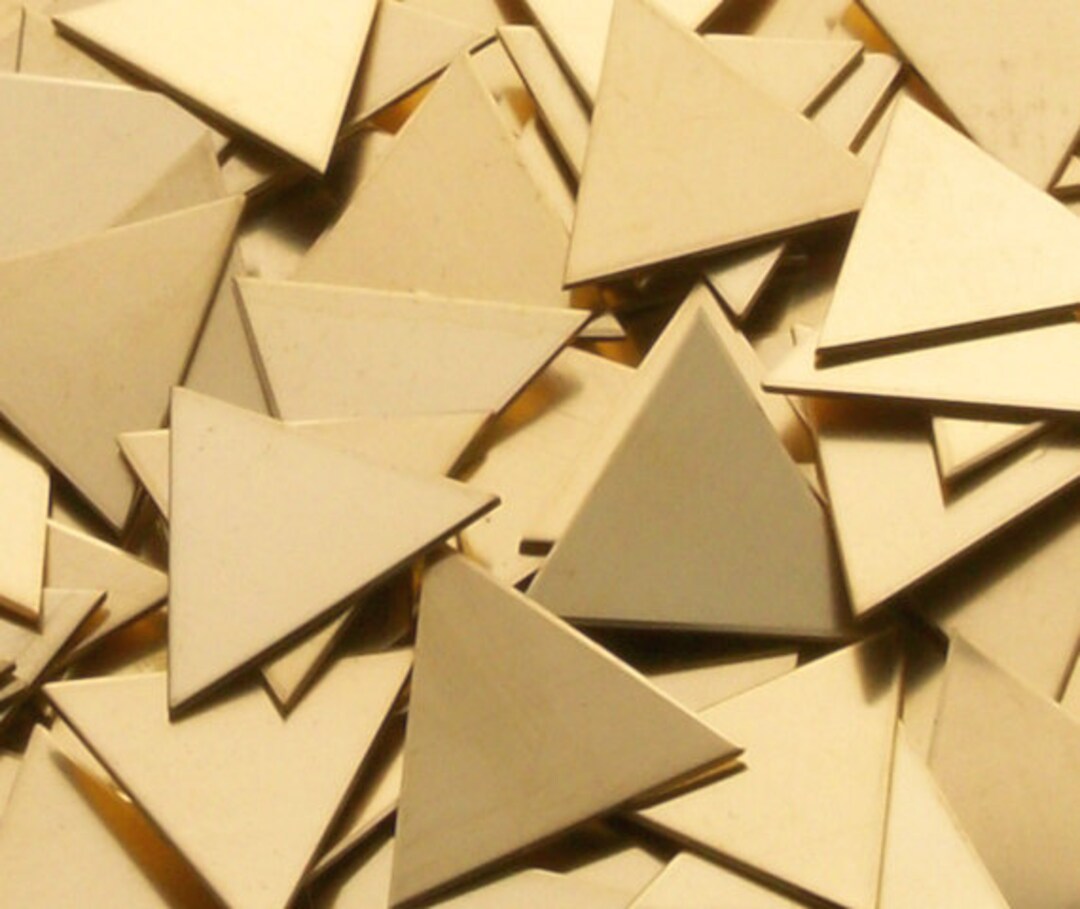 Bronze Triangle Stamping Blanks - 18 Gauge, Metal Hand Stamping Blanks ...