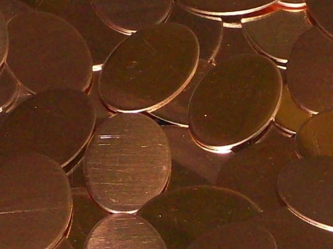 Bronze Ovals - 20 Gauge - Qty 5, Stamping Blanks, Metal Stamping Blanks ...