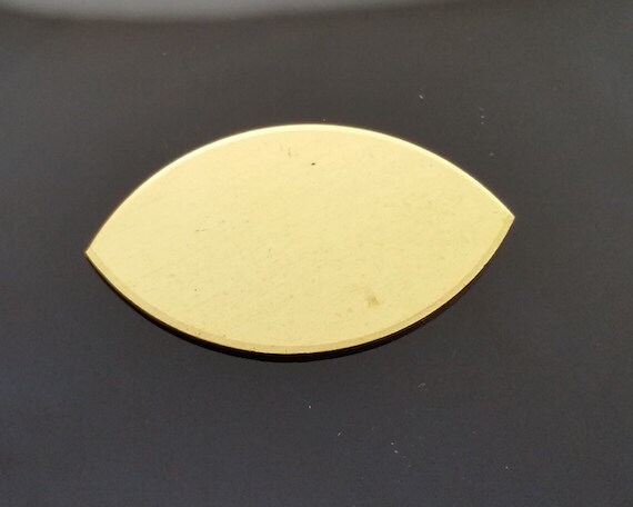 Brass Football / Eye / Leaf / Rugby Ball Shape 20 Gauge | Etsy