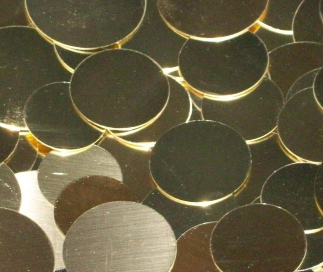 18 Gauge Brass Disc Stamping Blanks Various Sizes: 3 3/8 Use Drop Down ...