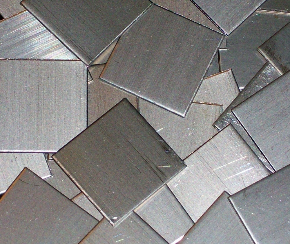 Nickel Silver Squares - 20 Gauge, Stamping Blanks, Metal Stamping ...