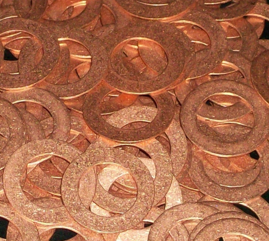 Copper Washers - 22 Gauge, Metal Smith Blanks, Engraving Blanks ...
