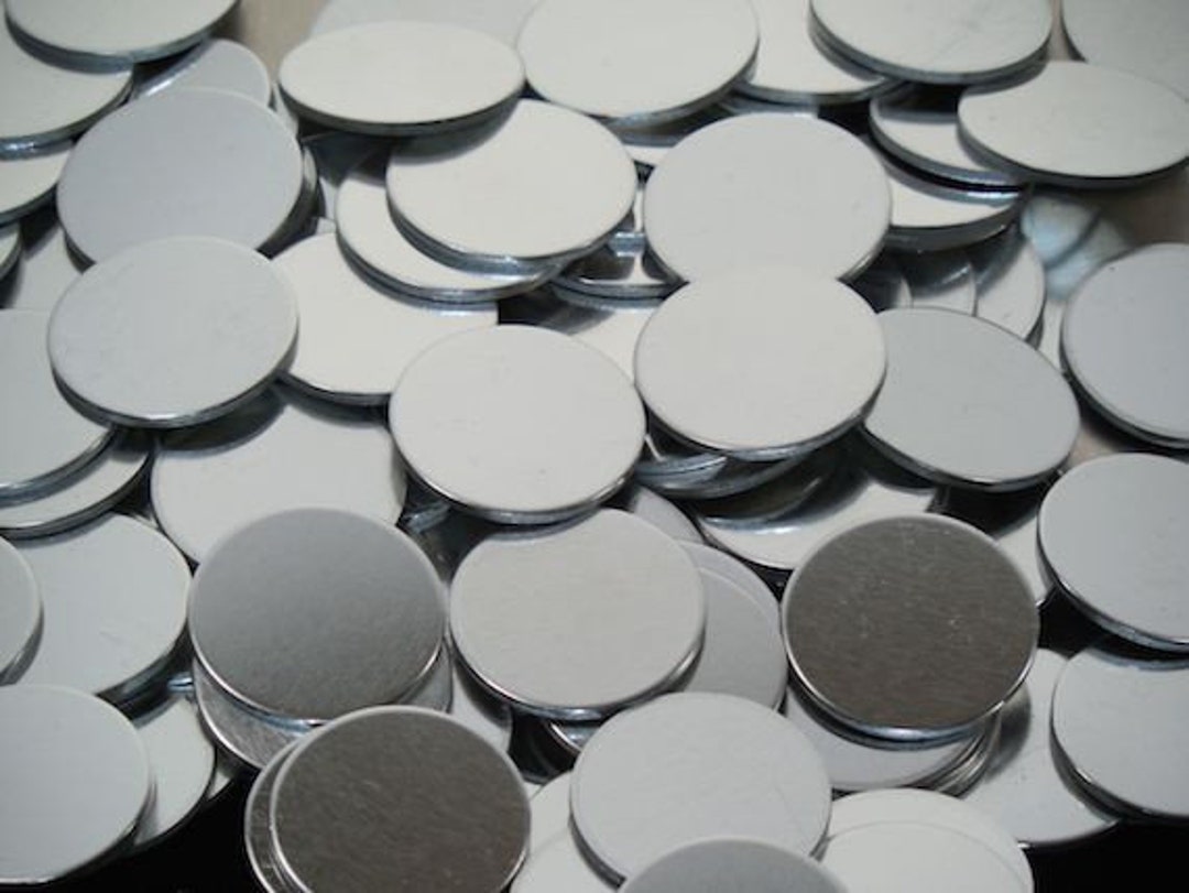 Pewter Disc Stamping Blanks - 12 Gauge - Various Sizes: 3" - 3/8" - Use ...