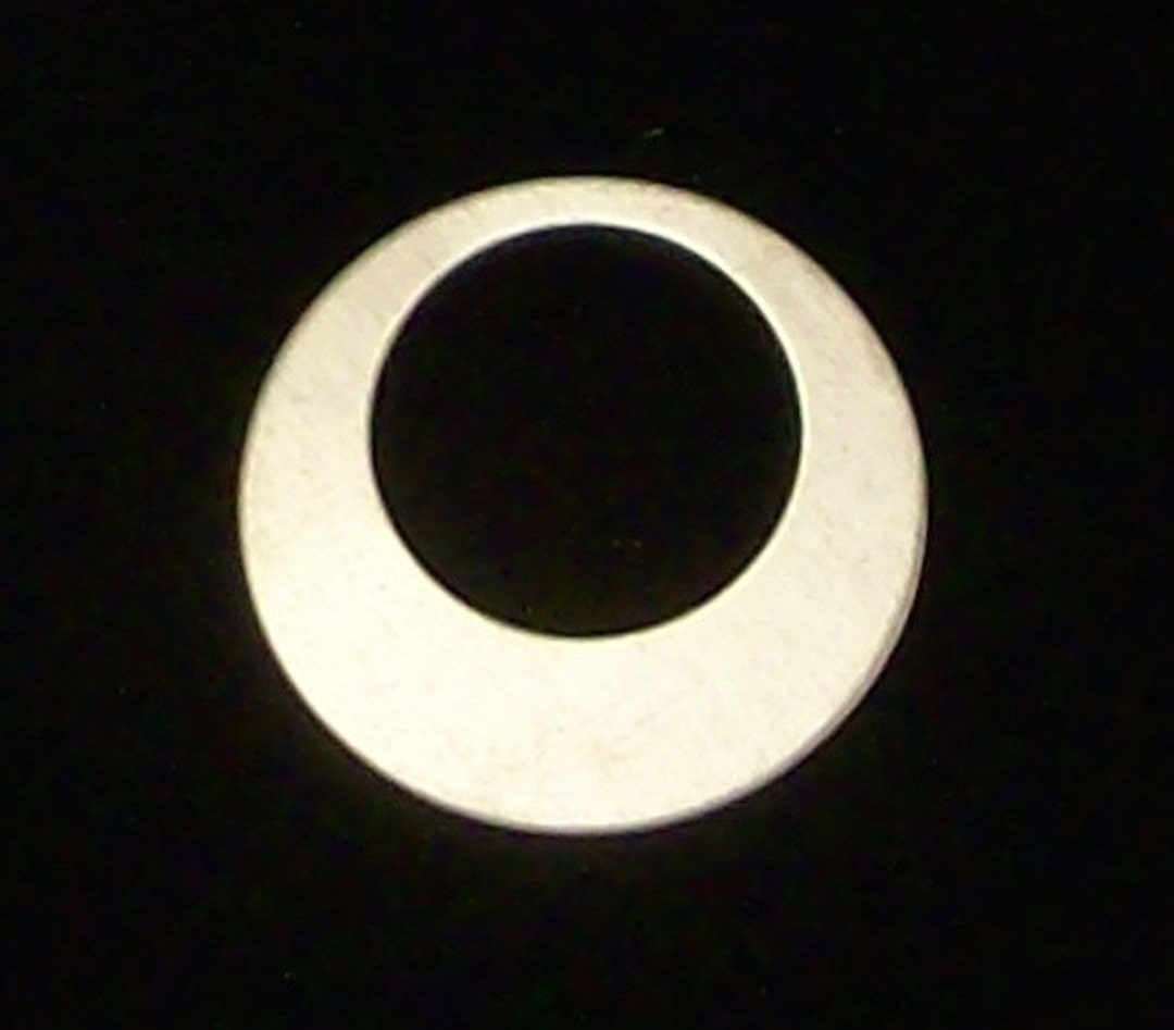 Nickel Silver Offset Washers - 20 Gauge - Earring Blanks, Pendant Blank ...