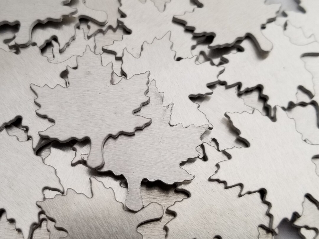 Aluminum Maple Leaf Metal Hand Stamping Blanks - 1 1/8" X 1 1/4" X 18 ...