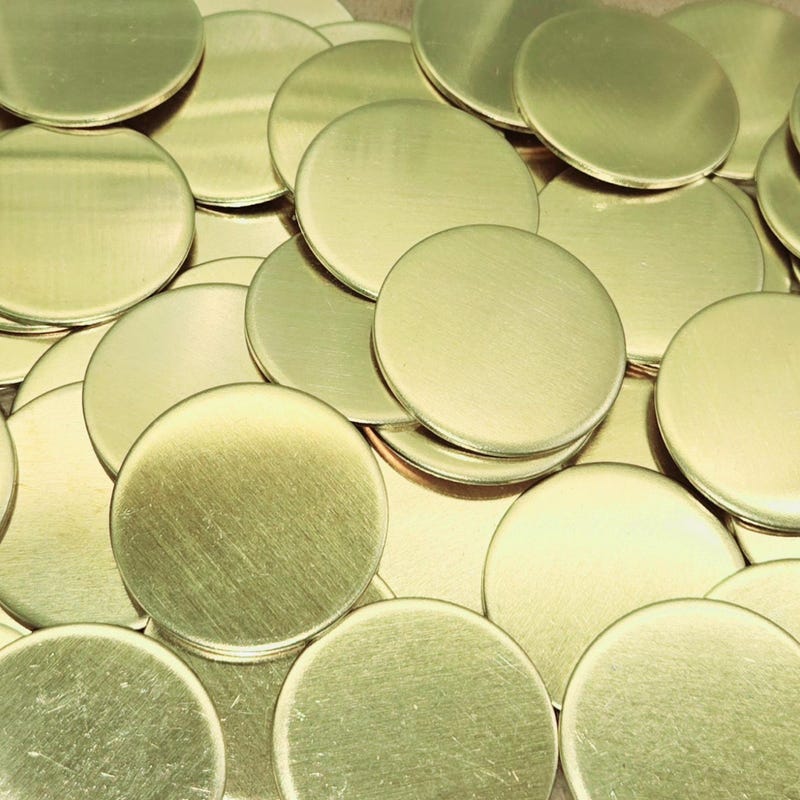 Brass Disc Necklace - Etsy