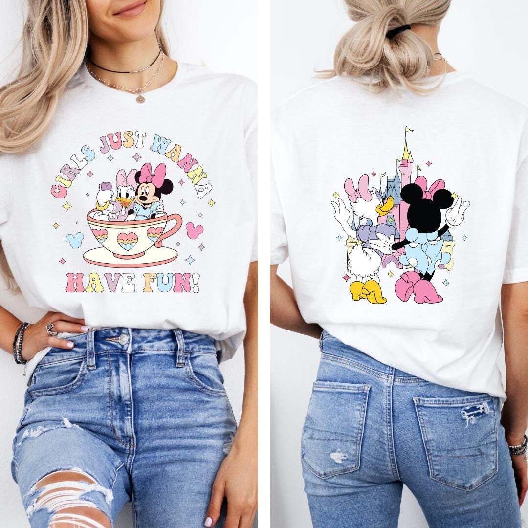 Girls Just Wanna Have Fun Shirt, Minnie and Daisy Best Friends Shirt ...