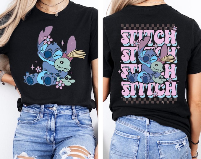 Retro Disney Stitch Sweatshirt, Stitch Scrump Voodoo Doll Shirt, Cute ...