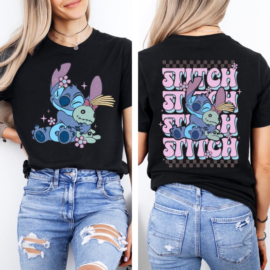 Retro Disney Stitch Sweatshirt, Stitch Scrump Voodoo Doll Shirt, Cute ...