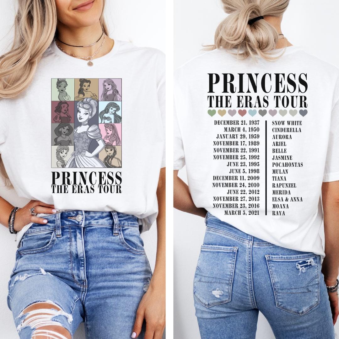 Princess the Eras Tour Shirt, Princess Tour Shirt, Retro Disney ...