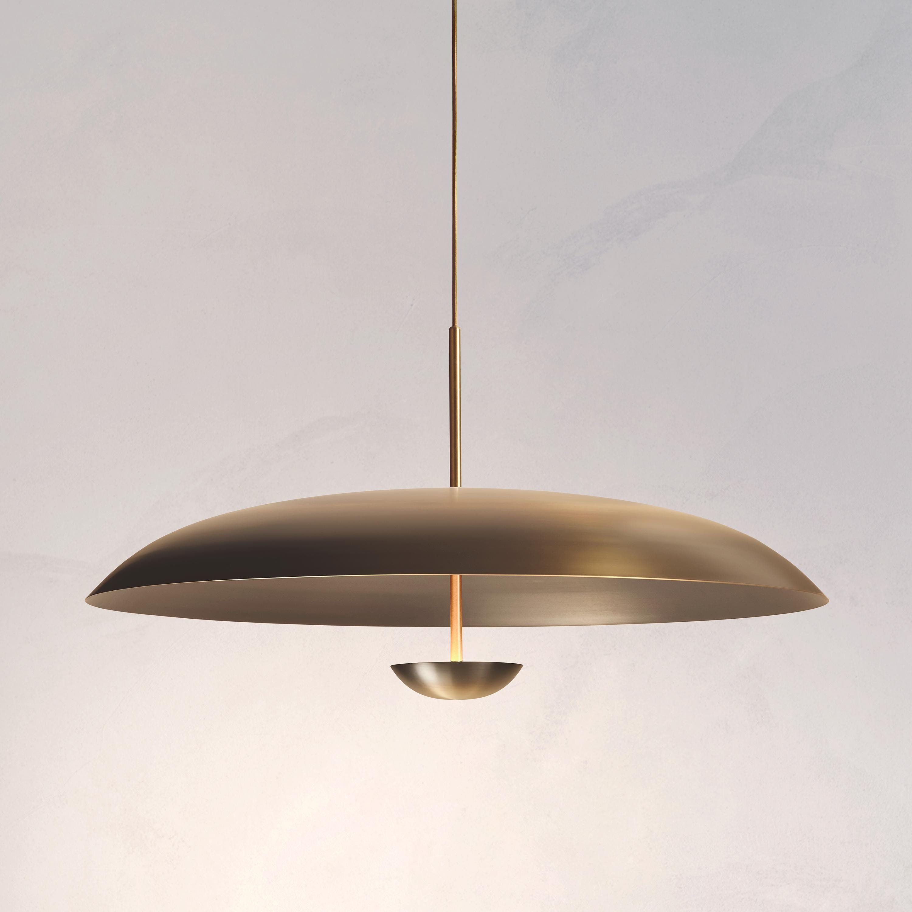 Mid Century Modern Brass Chandelier Light Vintage Pendant Lighting ...