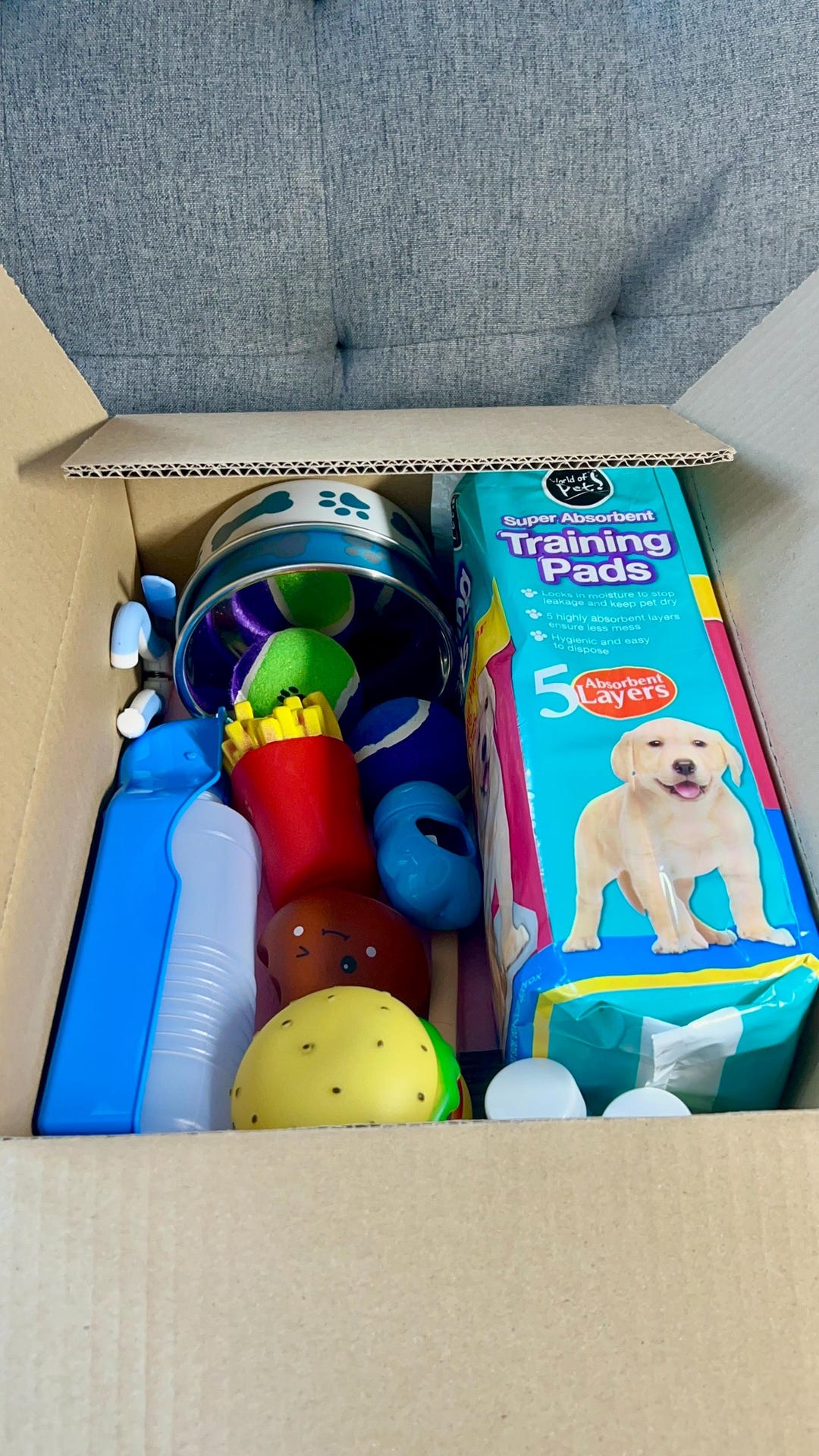Puppy Essential Gift Box, Dog Essentials, Dog Gift Box, Puppy Gifts ...