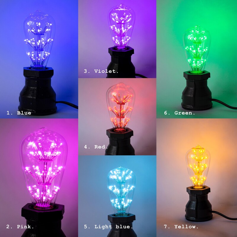 Neon Bulb - Etsy