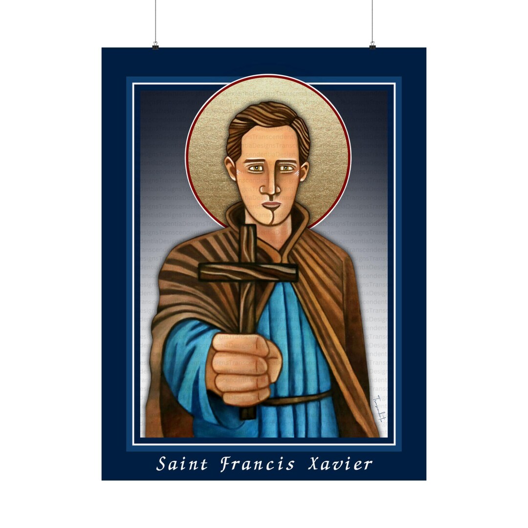 St Francis Xavier Religious Icon Poster Print, Christian Poster Art ...
