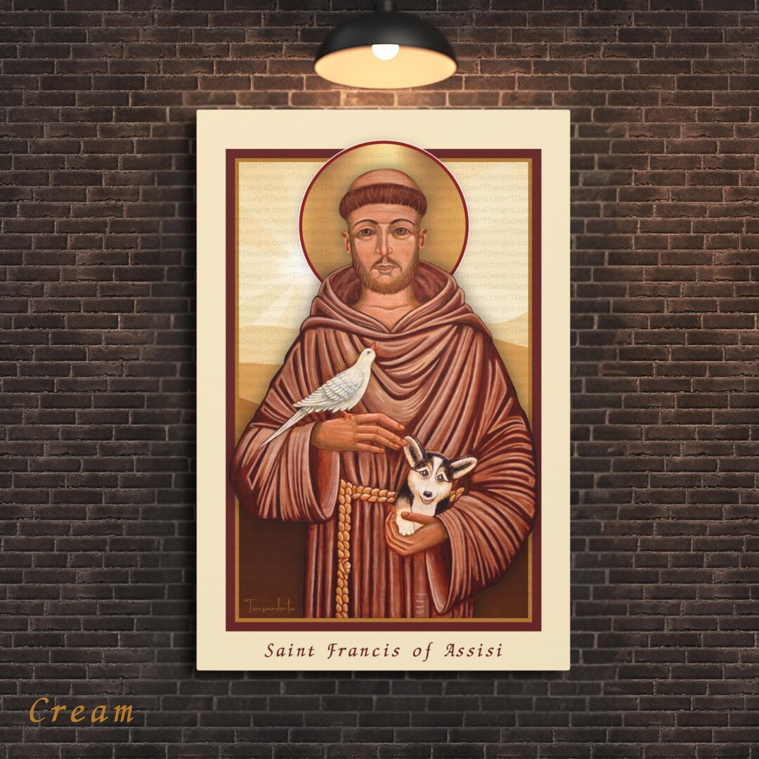 Affordable Catholic Icons, St. Francis of Assisi Art, Christian Saint ...
