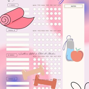 Digital Download ~ Lavish Fitness Log - Etsy