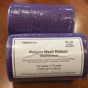 Basic Deco Mesh Ribbon Multi Colors 5.5" Width New - Etsy