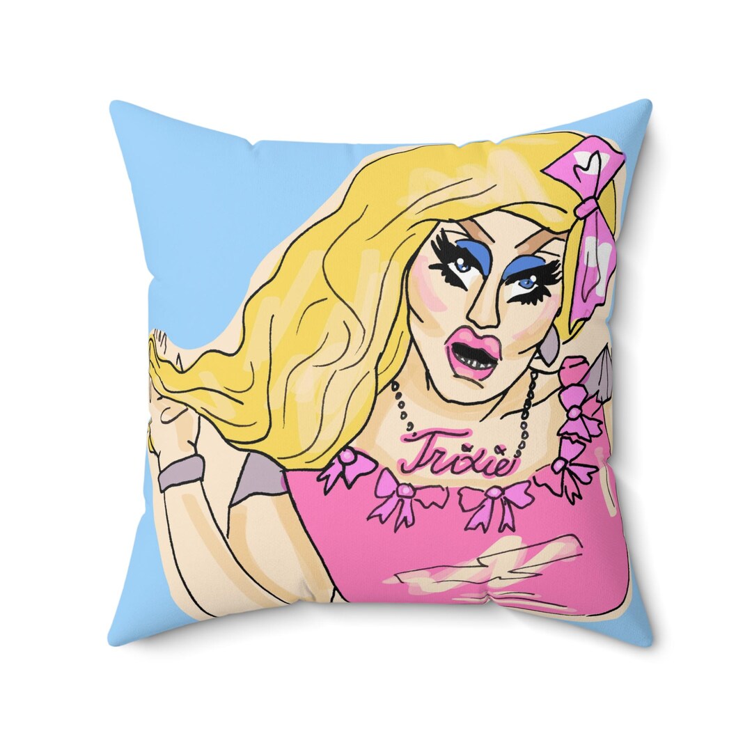 Double-sided Drag Queen Trixie Mattel Pop Art Illustration Spun ...