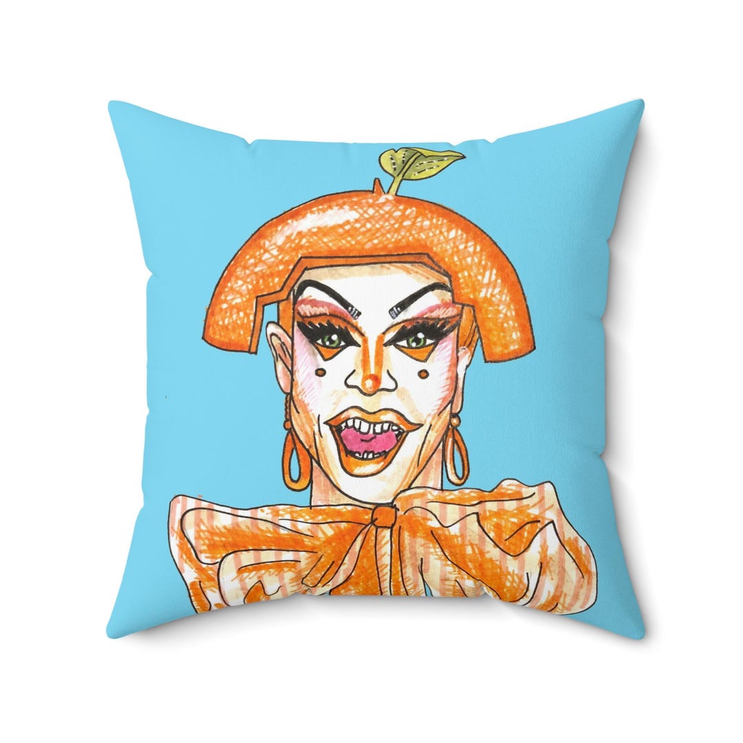 Reversible Drag Queen Yvie Oddly Pop Art Illustration Spun Polyester ...