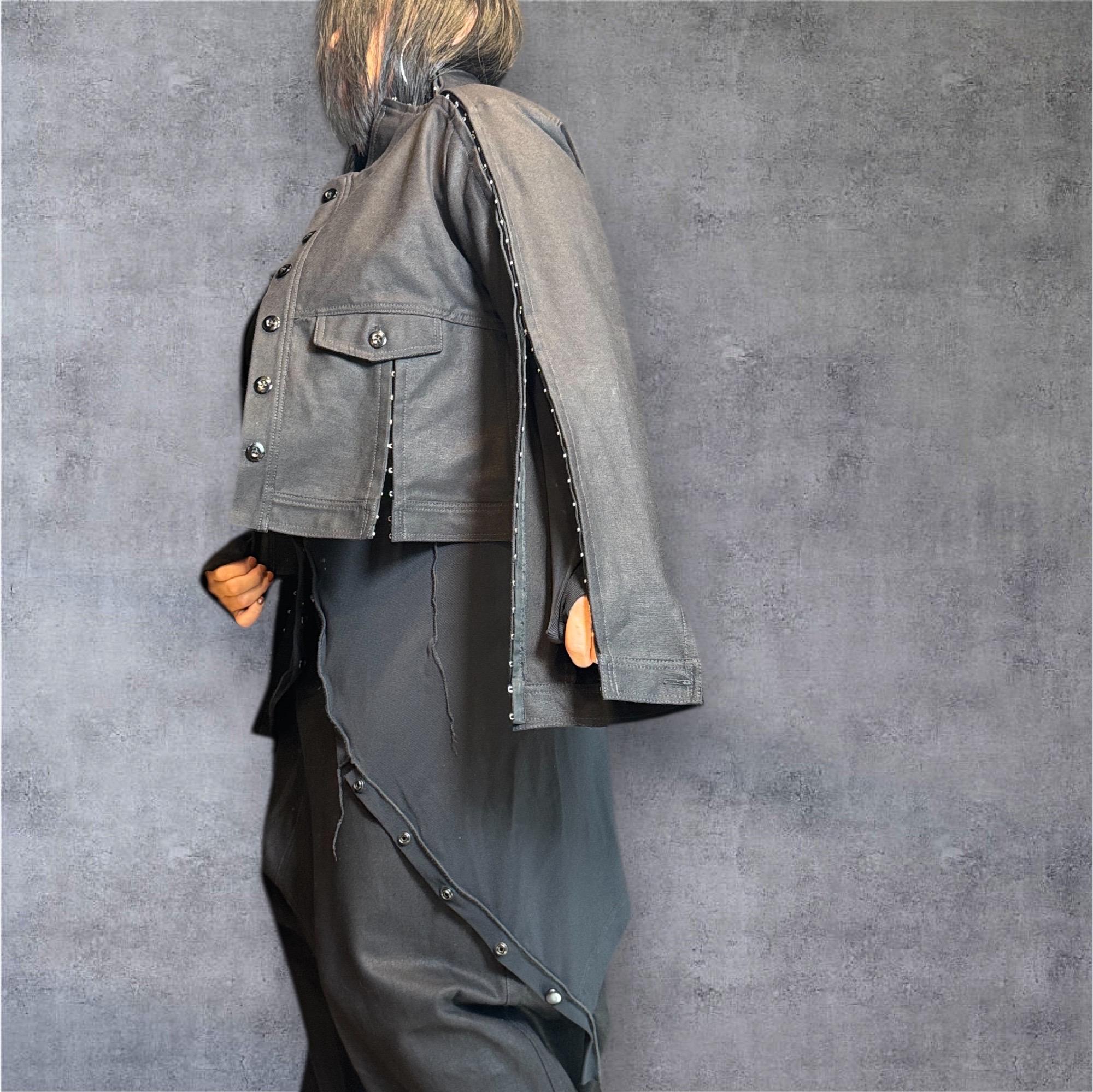 Modular Denim Jacket – Deconstructive Avantgarde Design With Detachable ...