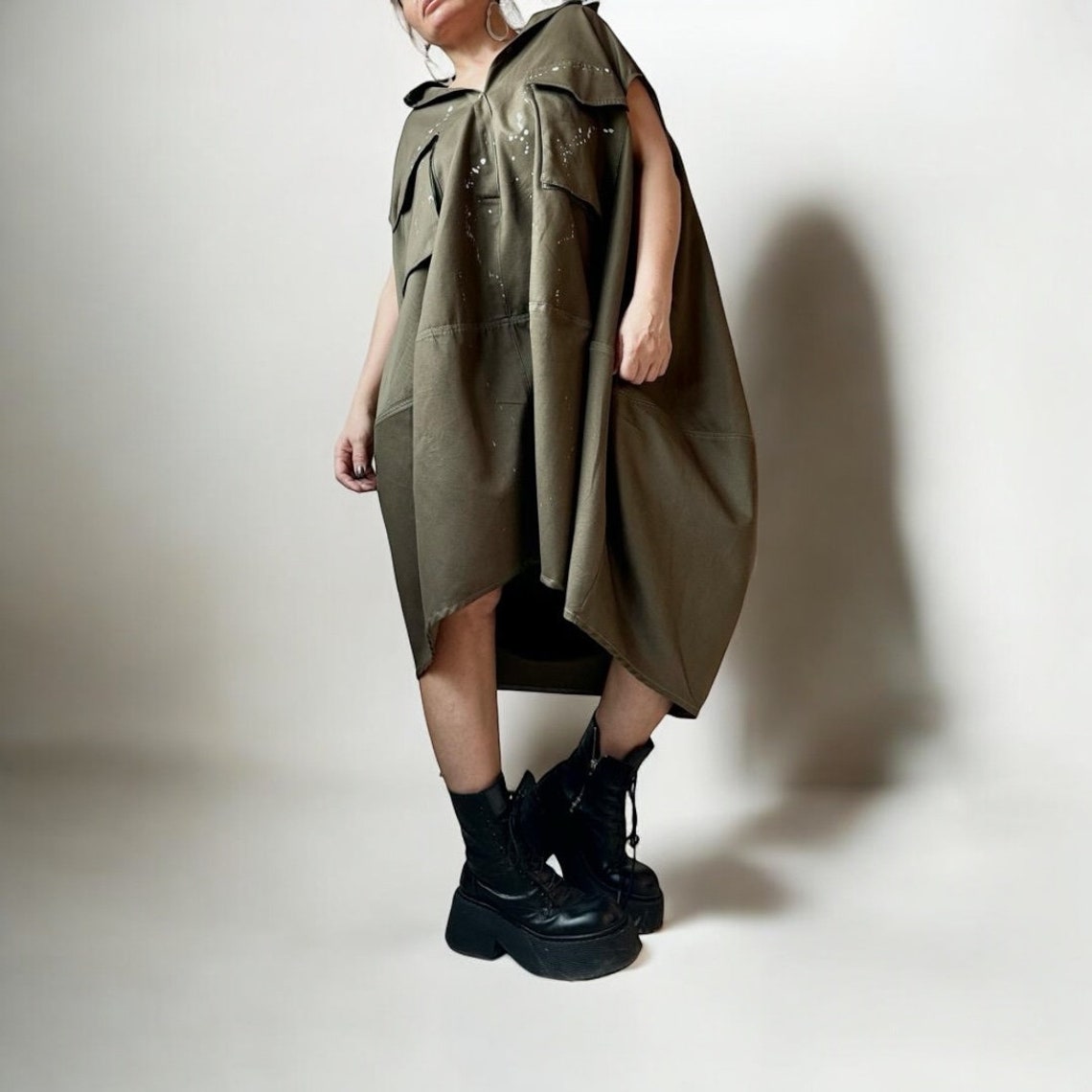 Asymmetrical Camouflage Tunic Boho Chic, Avant Garde, Urban Style ...