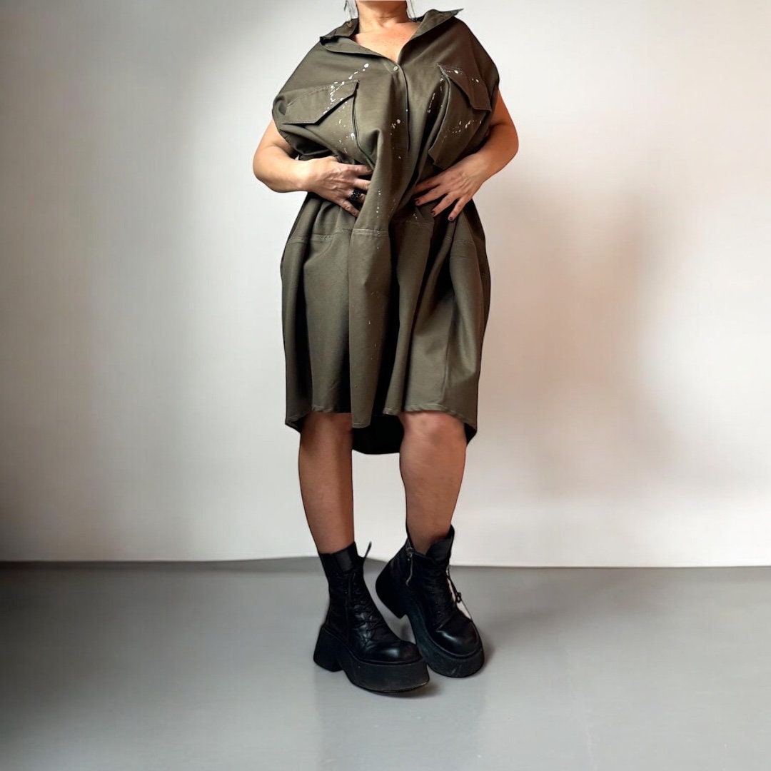 Asymmetrical Camouflage Tunic Boho Chic, Avant Garde, Urban Style ...