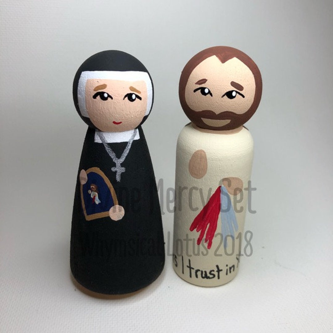 Divine Mercy and St. Faustina - Etsy
