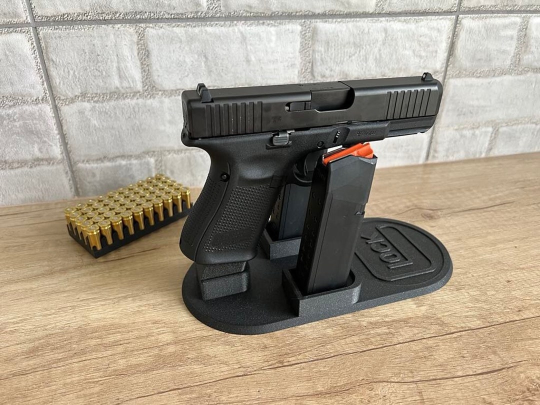 Glock 19 Stand Pistol Stand Display Stand With Two Gen 5 Magazine ...