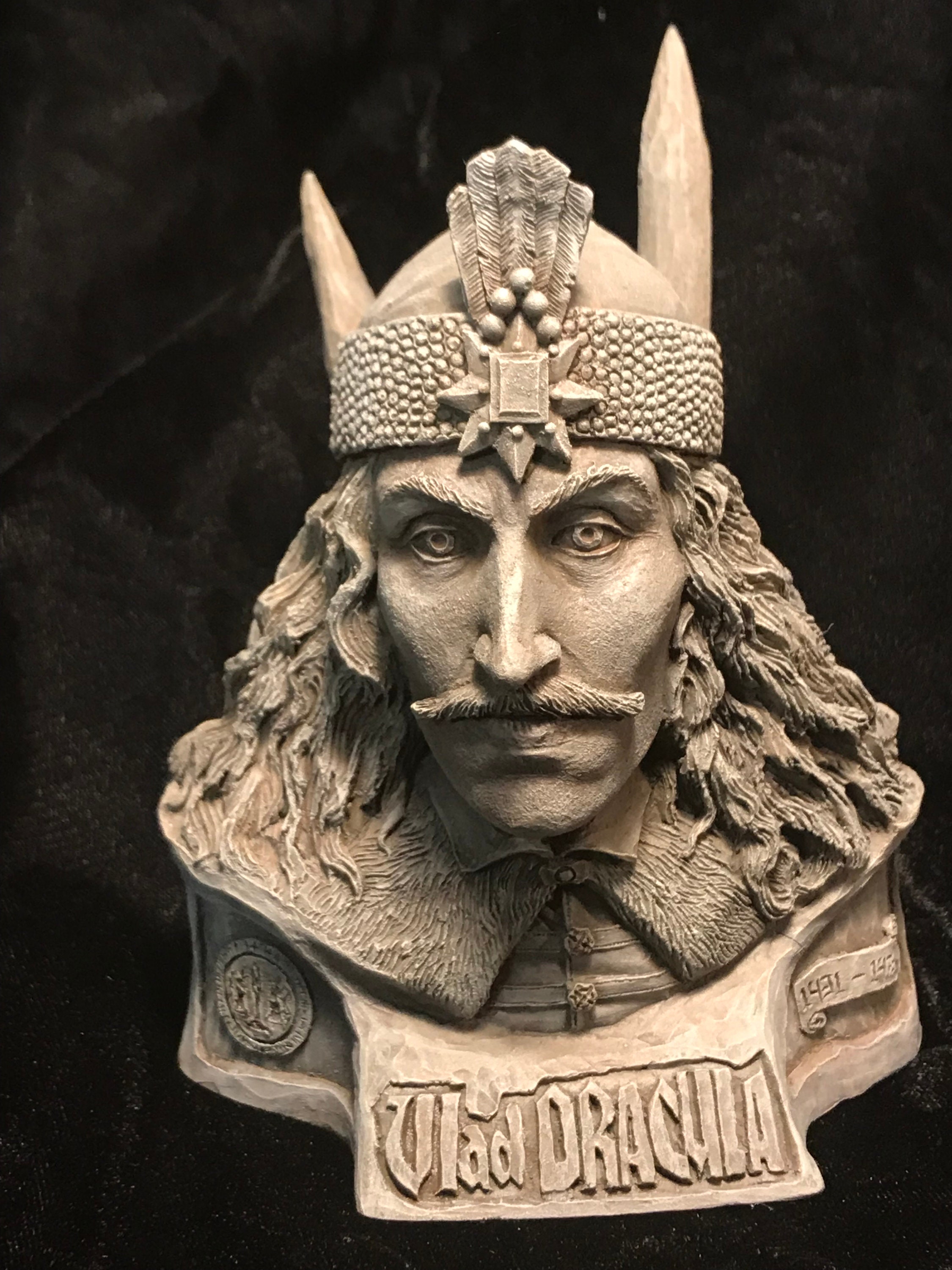 Vlad The Impaler Dracula Vlad Tepes bust sculpture by | Etsy