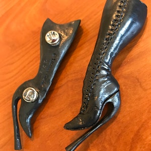 Fetish Boot Lapel Pin BLACK Extreme High Heel! - Etsy