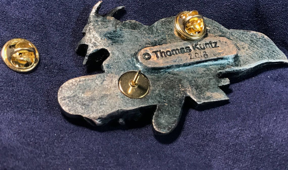 Hand Made Devil Bomber WW2 Cartoon Lapel Pin - Etsy