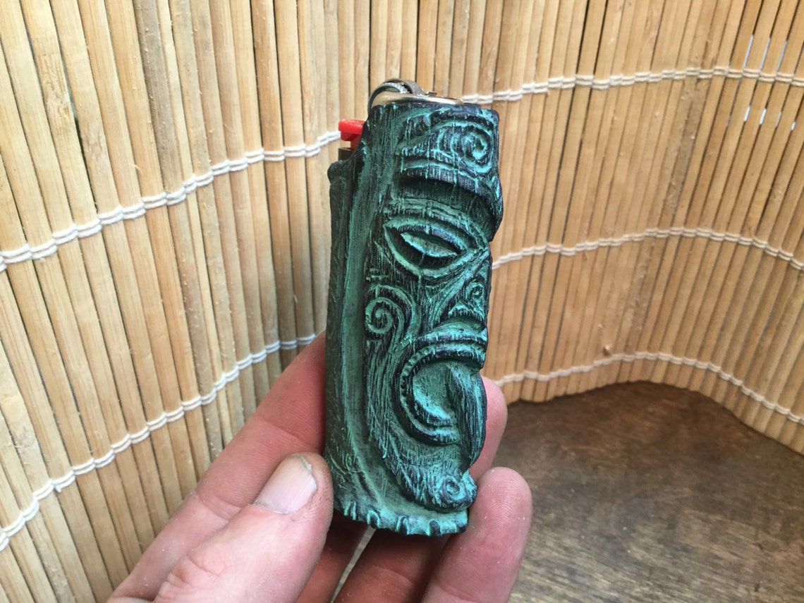 Tiki-lite Lighter Case Sculpted by Thomas Kuntz - Etsy