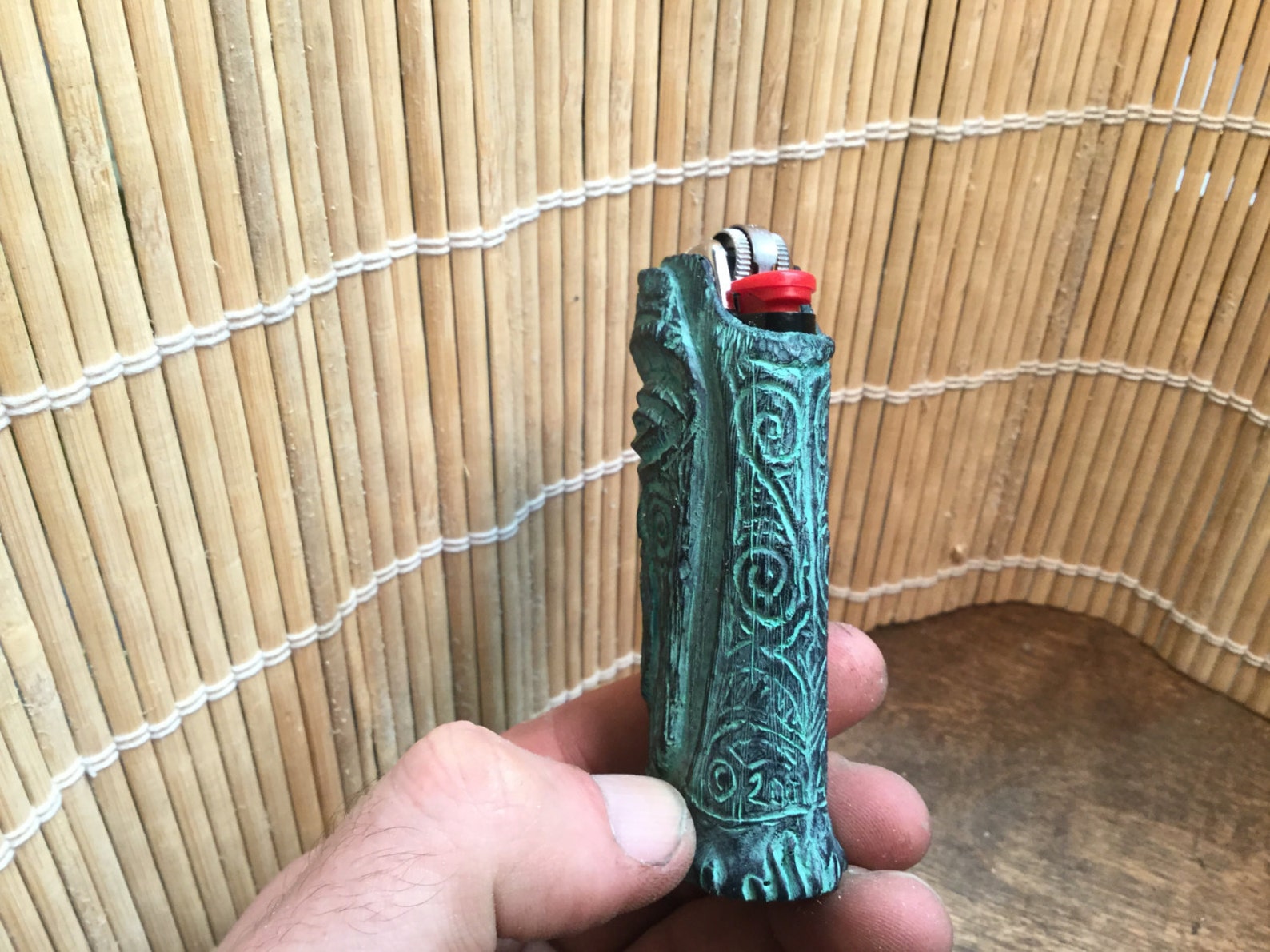 Tiki-lite Lighter Case Sculpted by Thomas Kuntz - Etsy