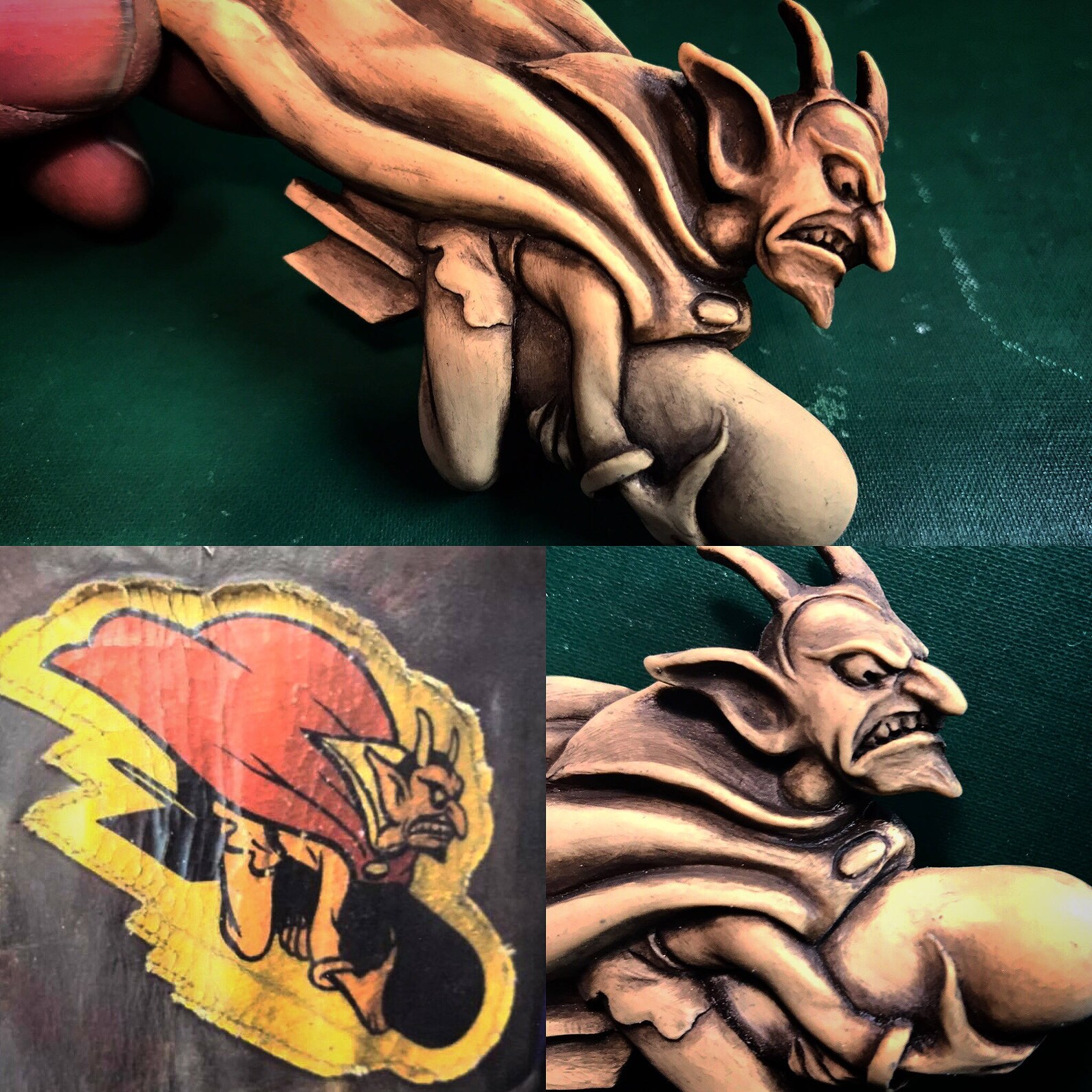 Hand Made Devil Bomber WW2 Cartoon Lapel Pin - Etsy