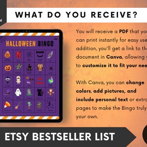 Editable Halloween Bingo,30 Halloween Bingo Cards,halloween Games,kids ...
