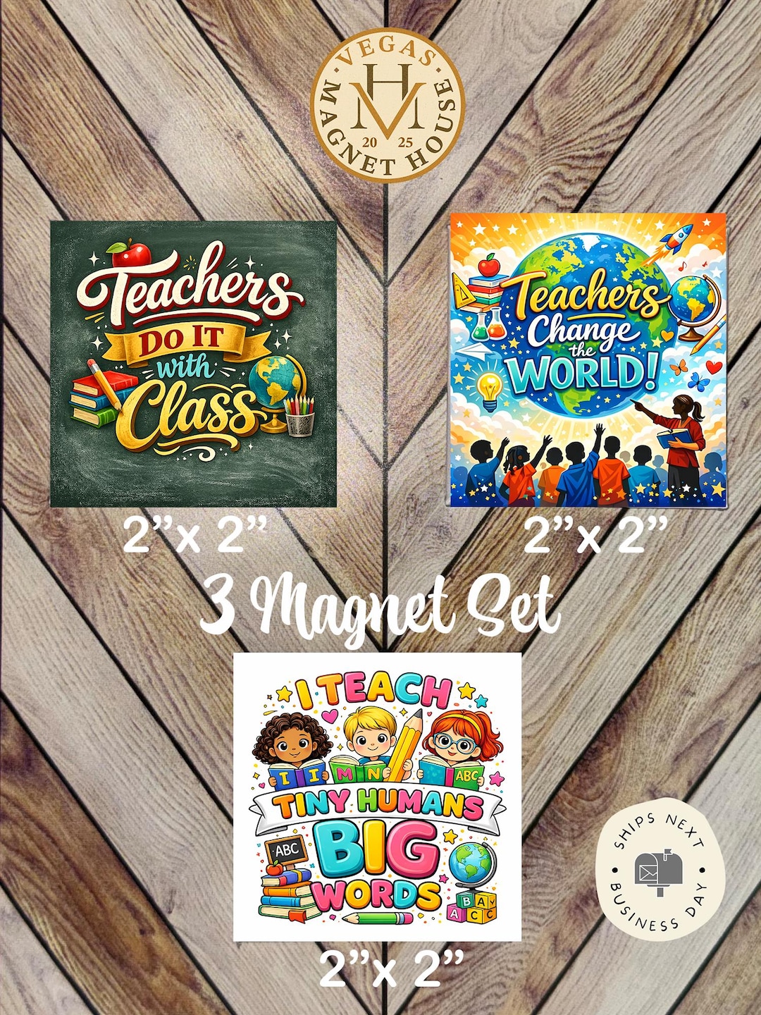 Teacher Magnet Set of 3 | Classroom Decor | Teacher Gift - Etsy